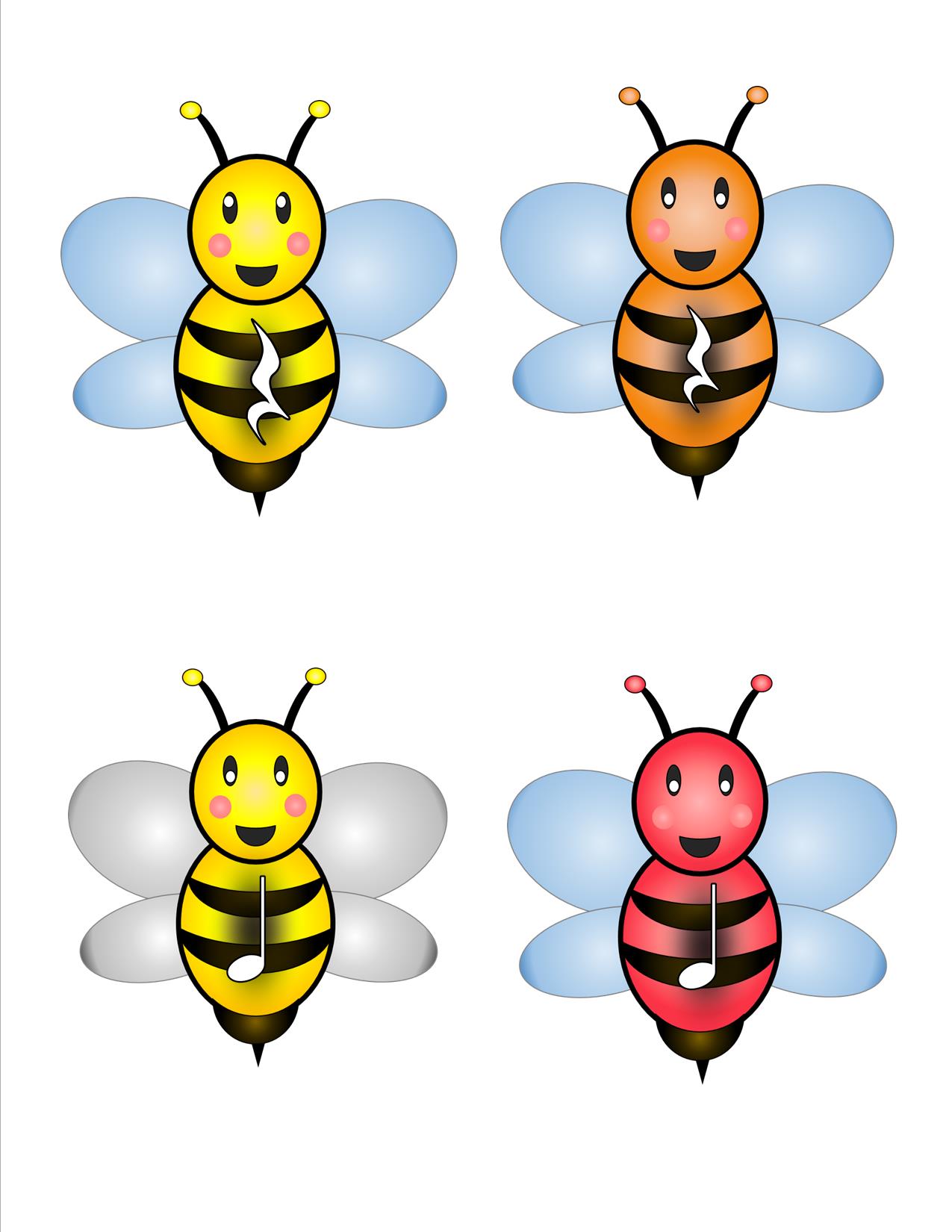 Music Note Bees
